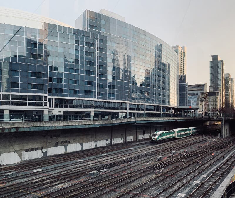Train in Toronto stock image. Image of toronto, tracks - 147219239