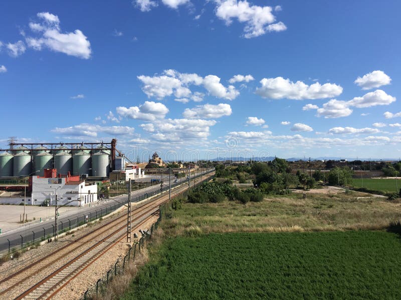 Train track editorial image. Image of track, factory - 73825435