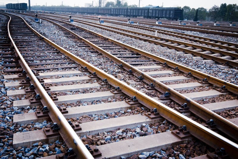 Train track features stock image. Image of station, railroads - 30905729