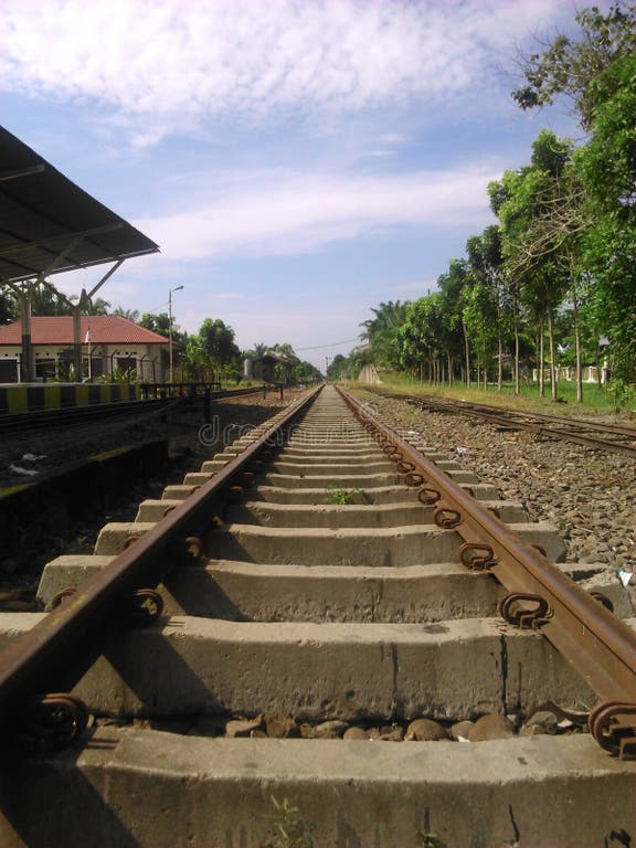 Train track stock image. Image of utara, labuhanbatu - 56981863