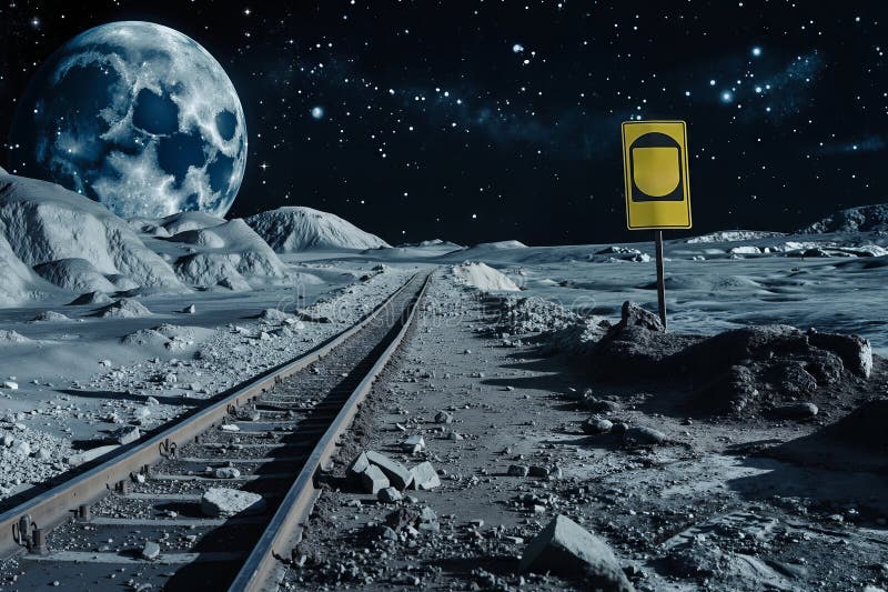 126 Train Track Full Moon Stock Photos - Free & Royalty-Free Stock ...