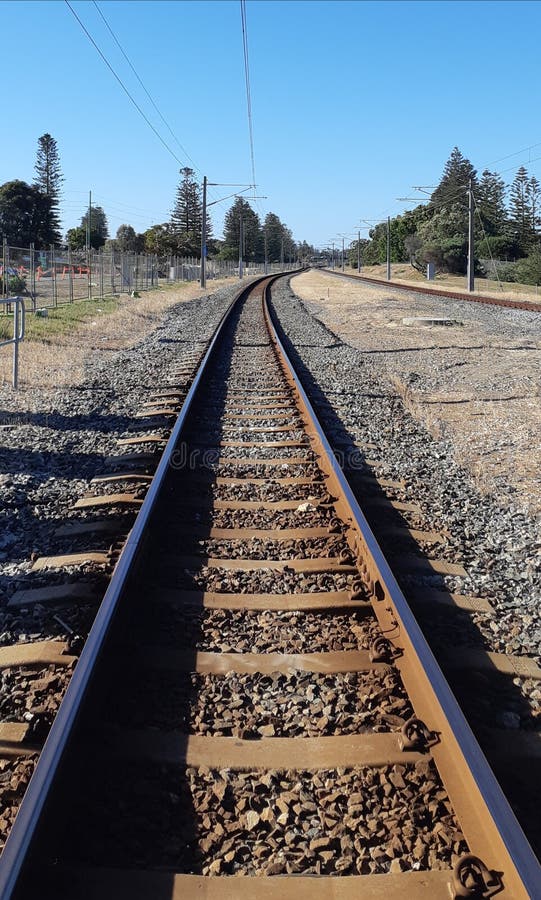 Train track in my way stock photo. Image of track, asphalt - 168821038