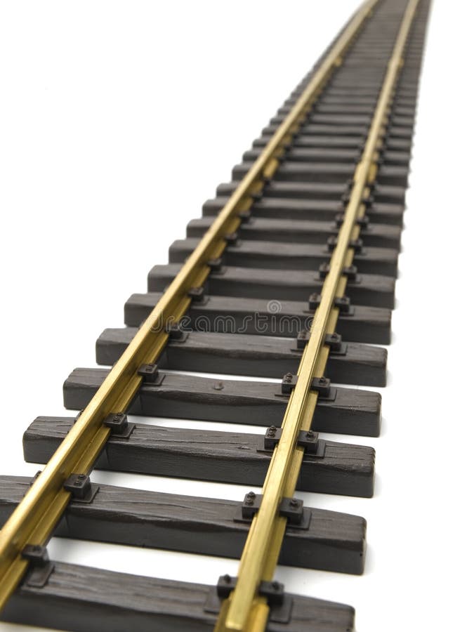 Train track stock photo. Image of white, finishing, railroad - 44953590
