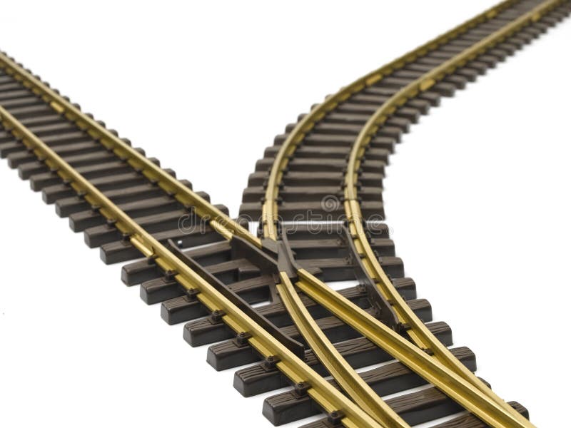 Train track stock photo. Image of white, finishing, railroad - 44953590