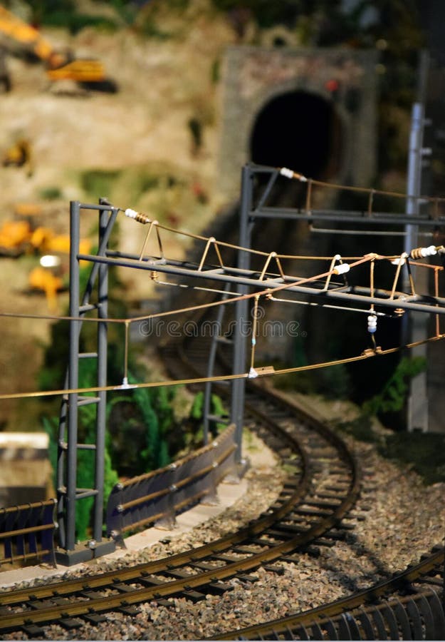 Train Track - Realistic Model Stock Image - Image of north, litomaaice ...