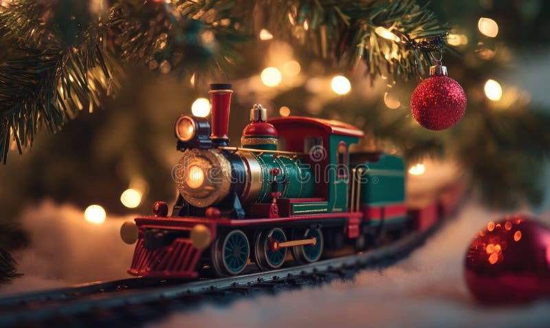 A Train is on a Track with a Red Ball on the Right Side Stock Photo ...