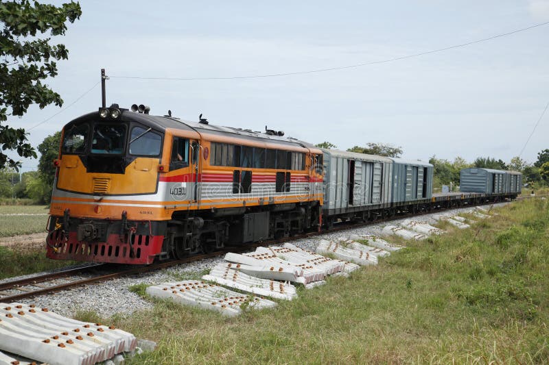 Train on a Track at Station India Stock Photo - Image of junction ...