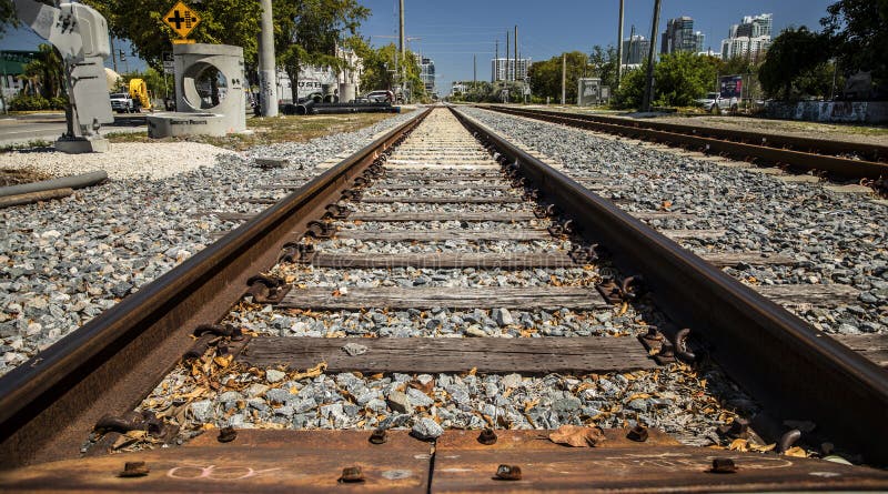 Train Track stock photo. Image of train, wynwood, miami - 115848362