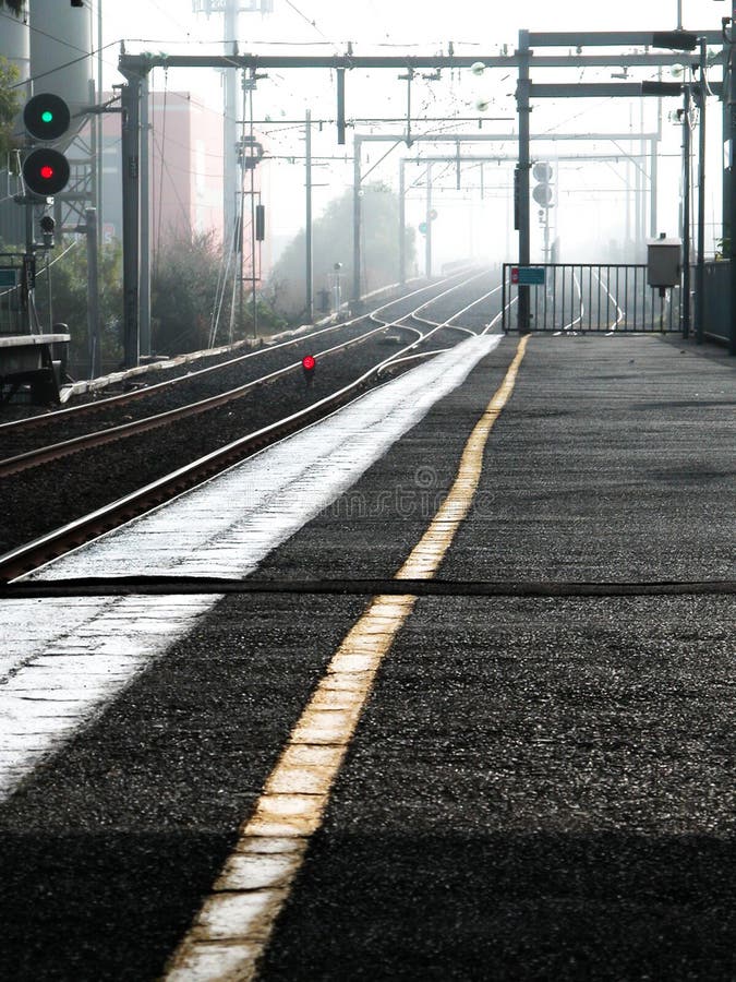 Train Tracks stock photo. Image of australia, station, brown - 132722