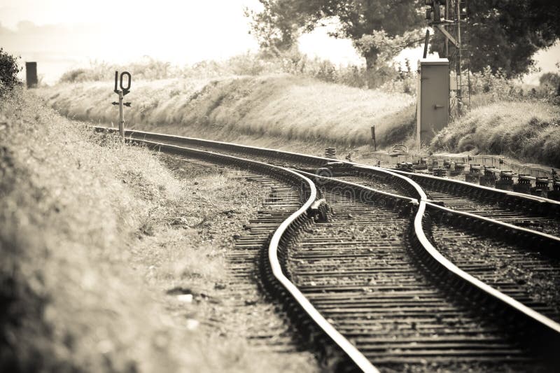 Train tracks stock image. Image of engineering, curve - 16988499