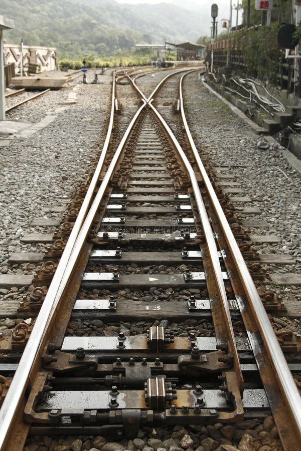 Train tracks stock image. Image of place, locomotive - 25009797