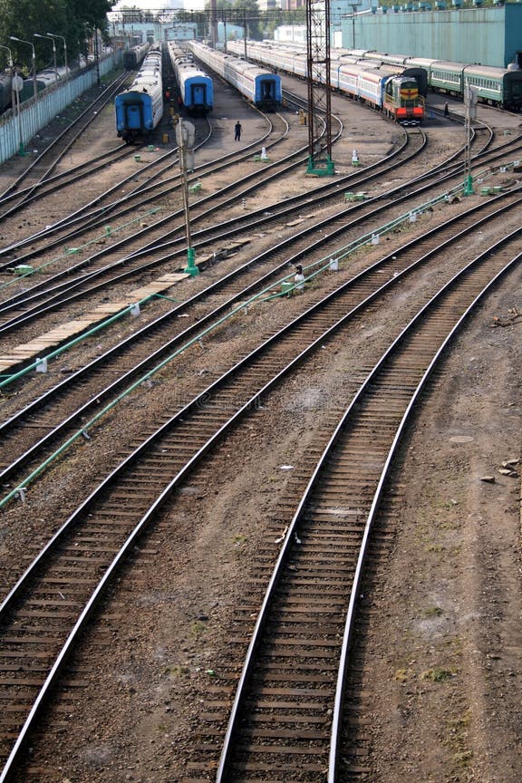 Train tracks stock photo. Image of steel, railing, diagonal - 2657856