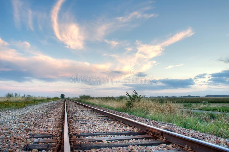 Train tracks stock photo. Image of land, scenic, tracks - 5044972