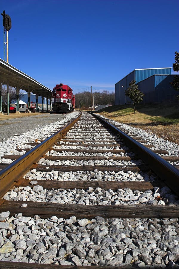 Train tracks stock image. Image of rock, tracks, perspective - 504643
