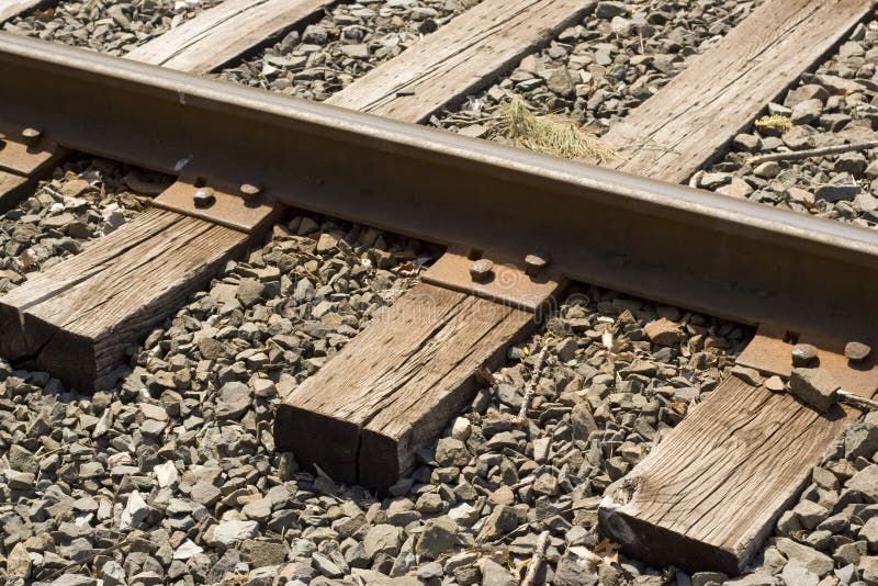 Train tracks stock image. Image of industry, rails, stones - 5242457