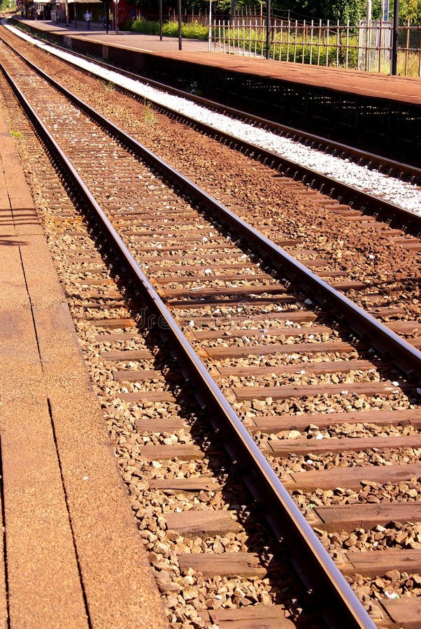 Train tracks stock image. Image of empty, train, transportation - 5685623