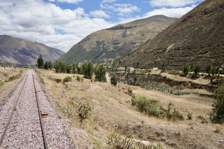 Train Tracks through the Andes from Cusco To Puno. Cusco, Peru, October ...