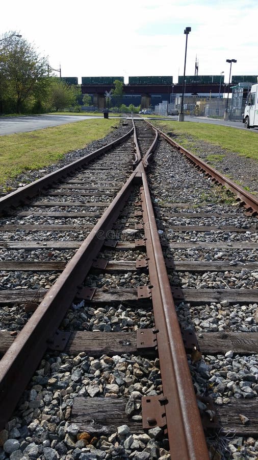 Train tracks stock photo. Image of trains, train, switching - 77373538