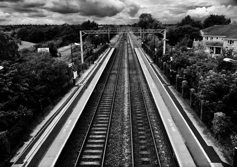 Endless Train Track stock photo. Image of tourism, landmark - 141285846