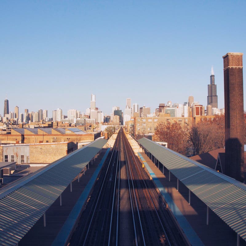Train Tracks in the City stock photo. Image of trainline - 61134702