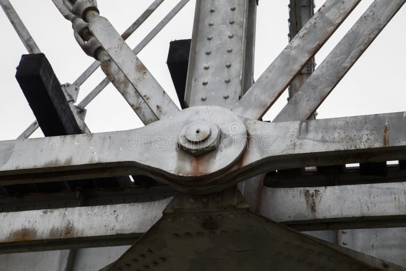 Support Beams of Train Tracks Stock Image - Image of landscape, country ...