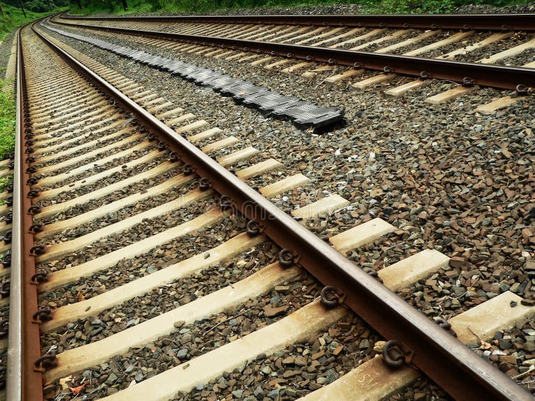 Train Tracks Diagonal Perspective Stock Photos - Free & Royalty-Free ...