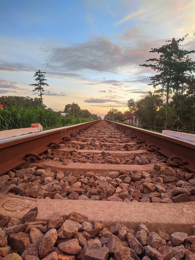 Train Tracks in My Village so Beautiful Stock Image - Image of ruins ...