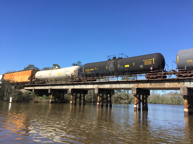 Train tracks over river editorial photo. Image of waters - 75757011