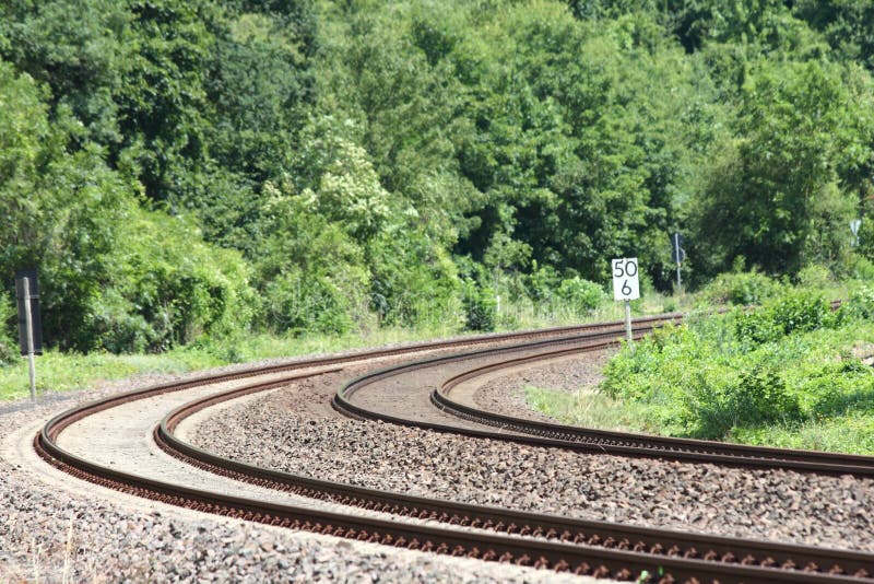 Train tracks stock photo. Image of freight, natural, passenger - 65792064