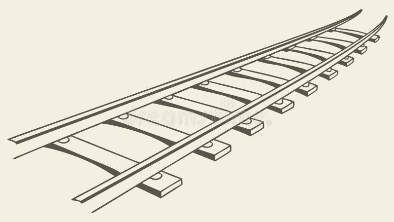Train Tracks Railway Transport Infrastructure, Vector Design Generative ...