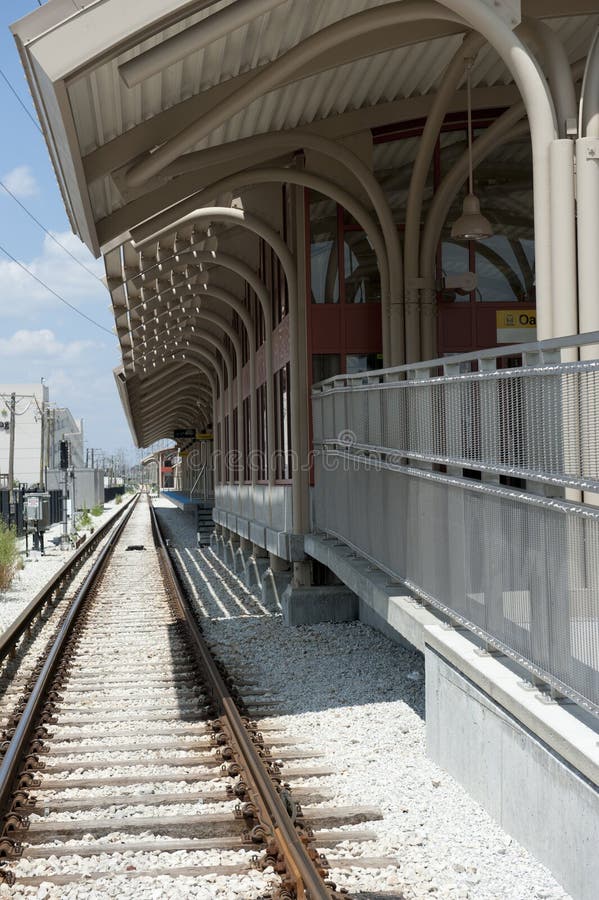Train Tracks stock image. Image of shade, fences, transportation - 42905061