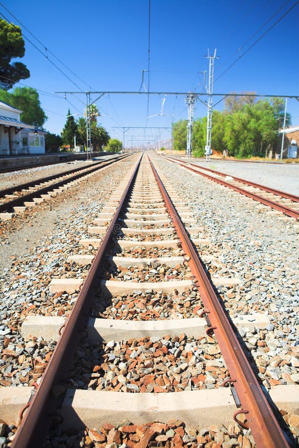 Train tracks and station stock photo. Image of stop, lines - 2768514