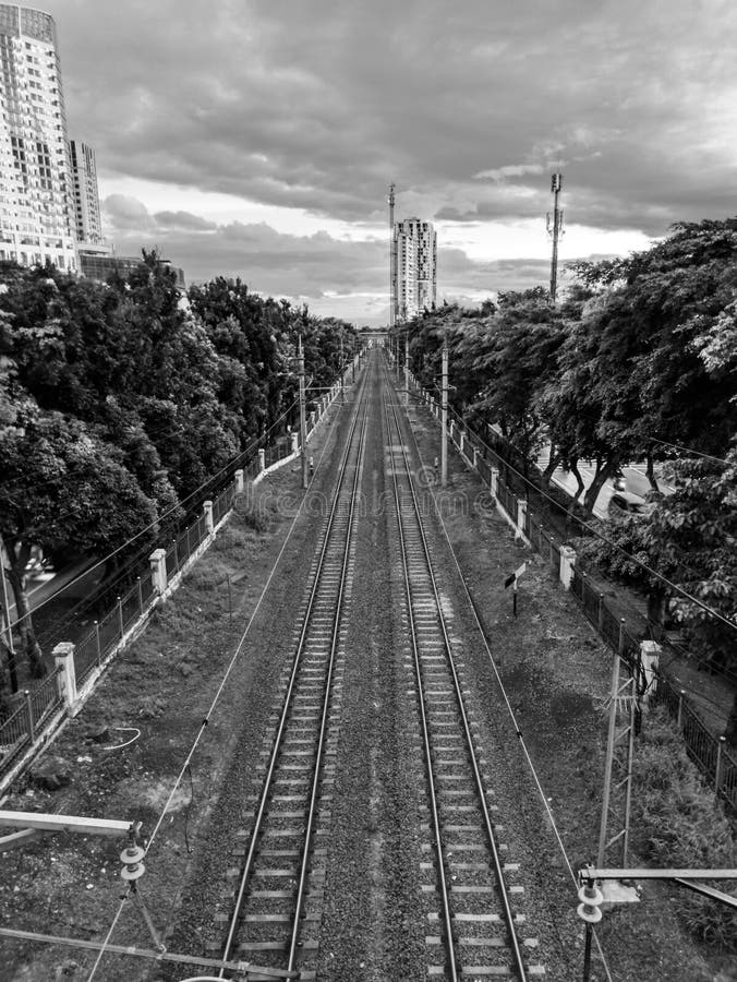 Train Tracks on a Sunny Afternoon Stock Image - Image of afternoon ...