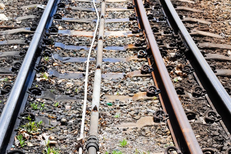 Train Tracks stock image. Image of track, steel, railroad - 63708881