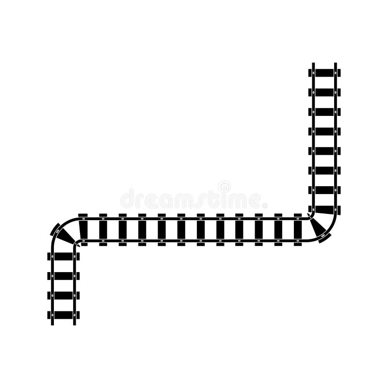 Train Tracks Vector Design Template Illustration Stock Vector ...