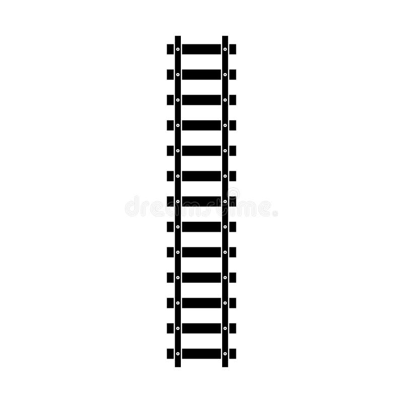 Train Tracks Vector Icon Design Template Stock Vector - Illustration of ...