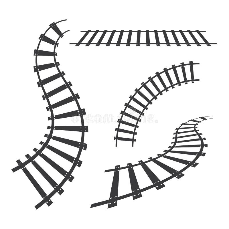Winding Train Track Stock Illustrations – 188 Winding Train Track Stock ...