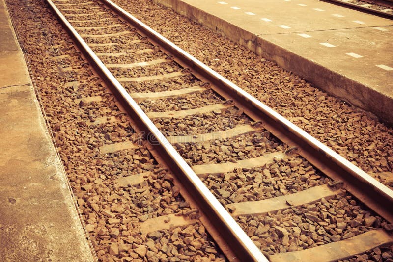 Train tracks stock image. Image of rural, rail, vintage - 78710997