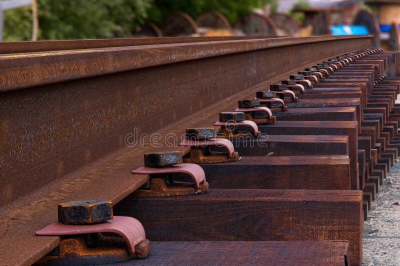 Train tracks stock image. Image of rough, speed, perspective - 151991041