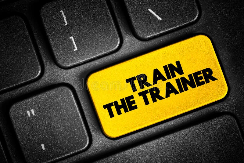 Train the Trainer Text Button on Keyboard, Concept Background Stock ...