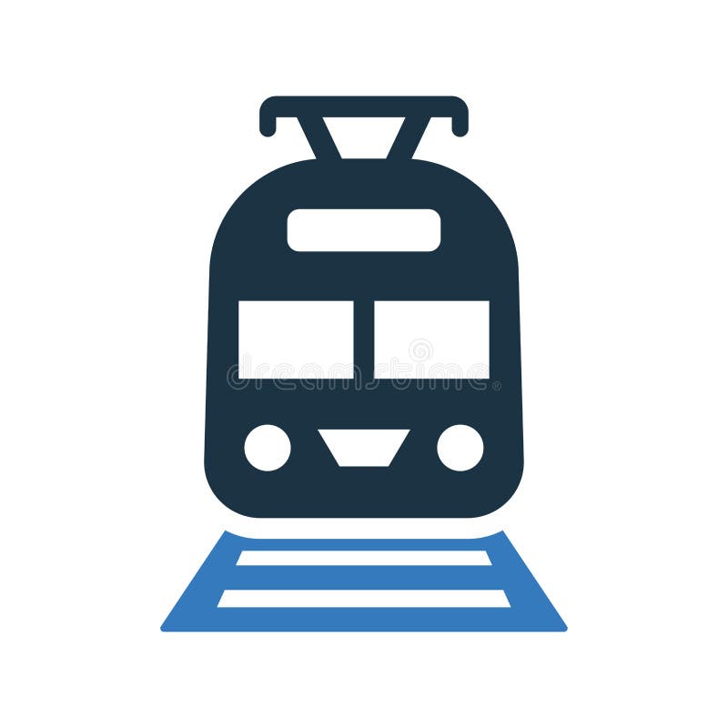 Train, Tram, Railway Icon. Simple Editable Vector Illustration Stock ...