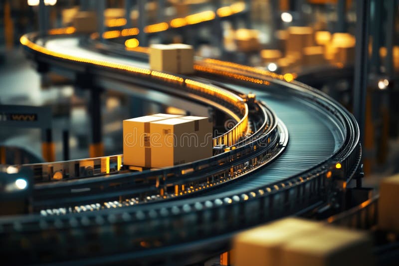 A Train Transporting Goods Along a Railway Track Stock Photo - Image of ...