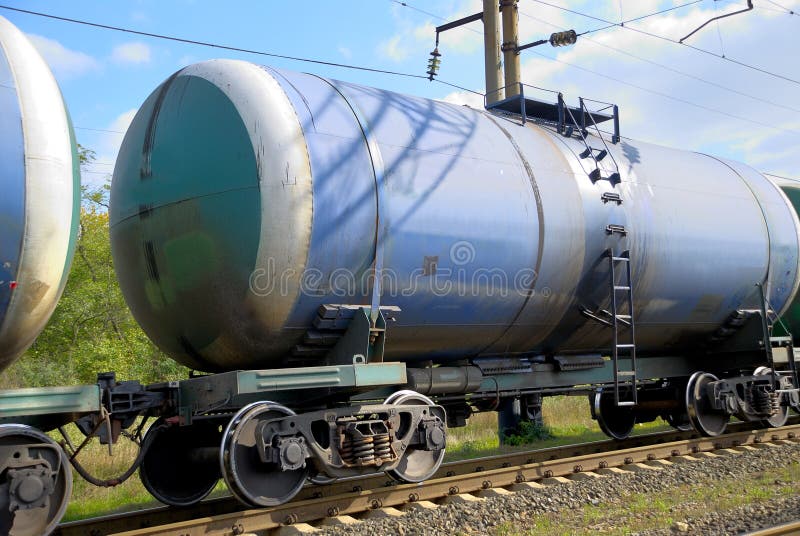 Oil tank truck train stock photo. Image of bend, chinese - 15383398