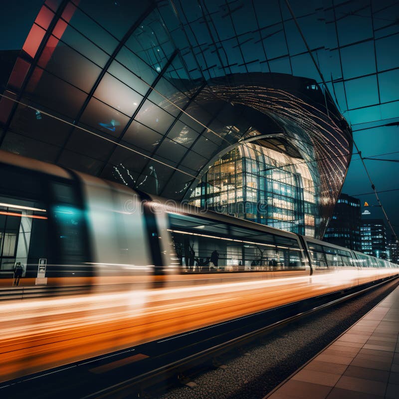 Night Station Train Stock Illustrations – 1,947 Night Station Train ...