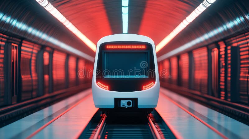 Train Traversing Tunnel, a Journey through the Heart of Railway ...