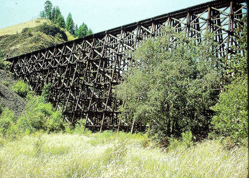 Train Tressel stock photo. Image of bridge, idaho, tressel - 286743332