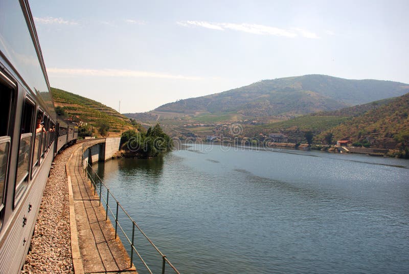 Train trip in Douro stock image. Image of water, transportation - 3055781