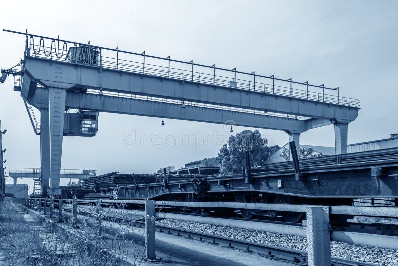 Train unloading dock stock image. Image of commercial - 144879285