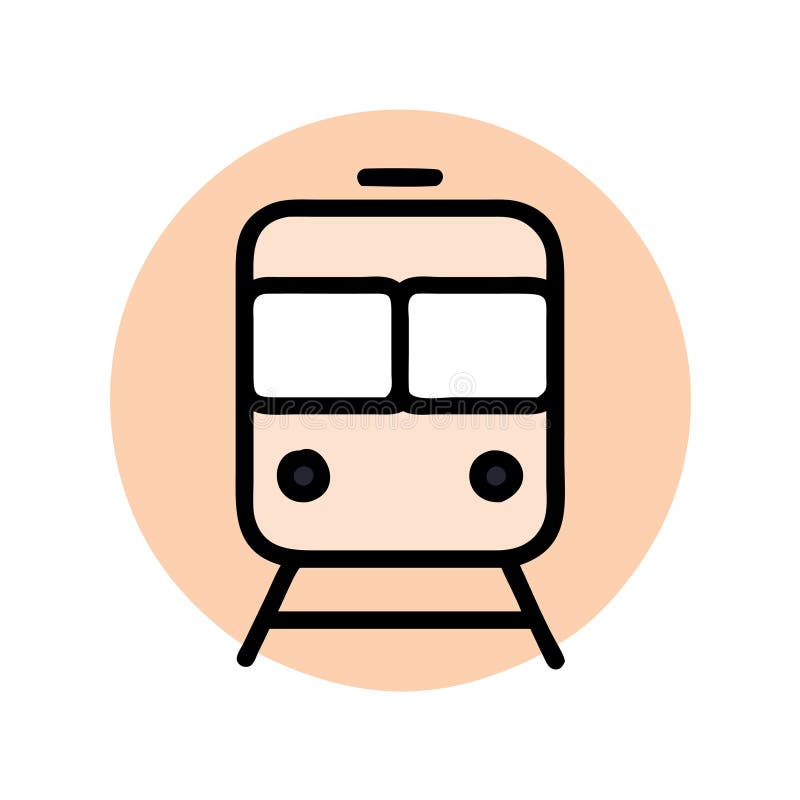 Train Vector Front View for Transportation Apps and Graphic Design ...
