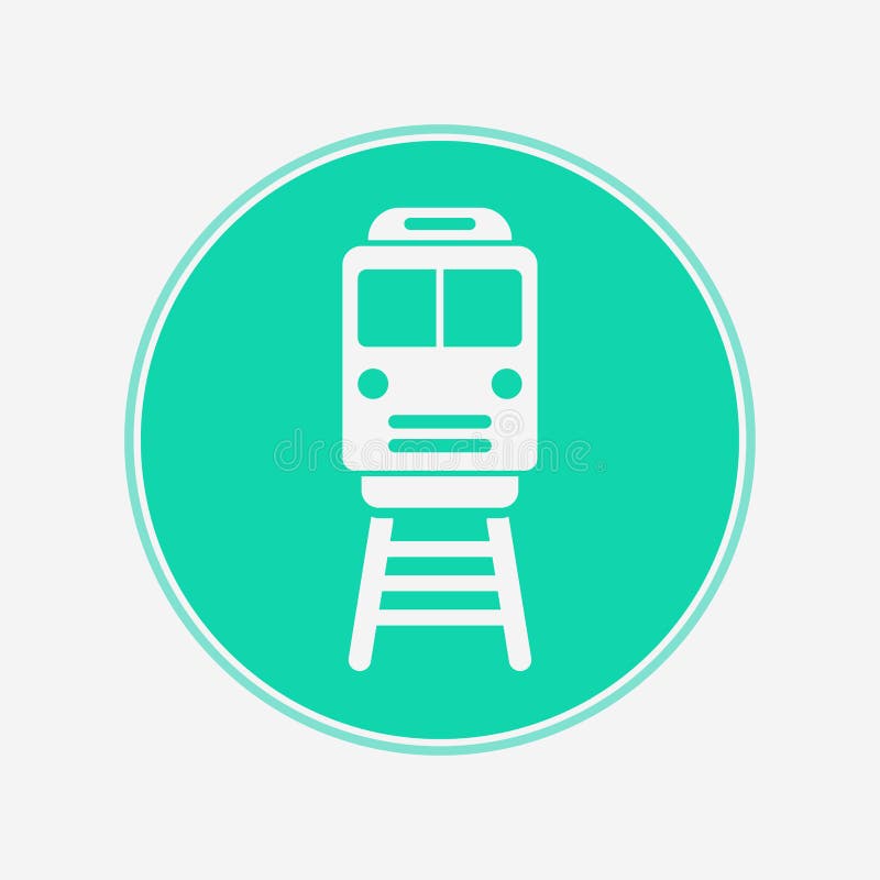 Subway Icon. Metro Sign. Train Symbol. Icon Isolated On White ...